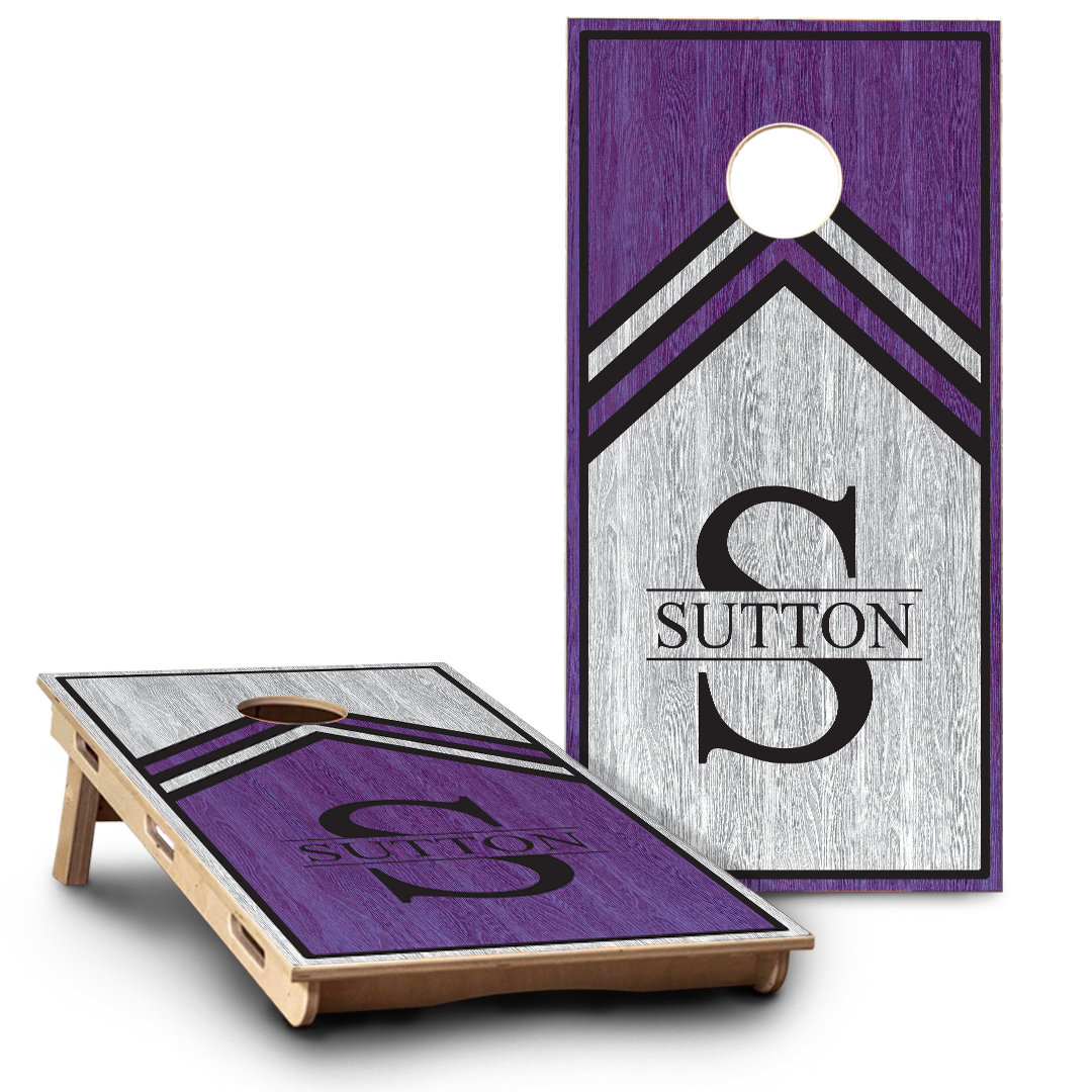 2 Tone Custom Wood & Color Triangle Monogram | 2 Designs | Premium ...